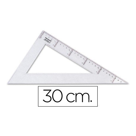 Cartabon de plastico cristal Liderpapel 30 cm (20435)