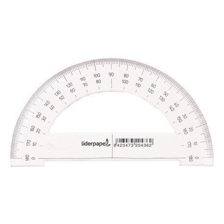 Semicirculo plastico Liderpapel 14 cm (20436) - 20milproductos.com